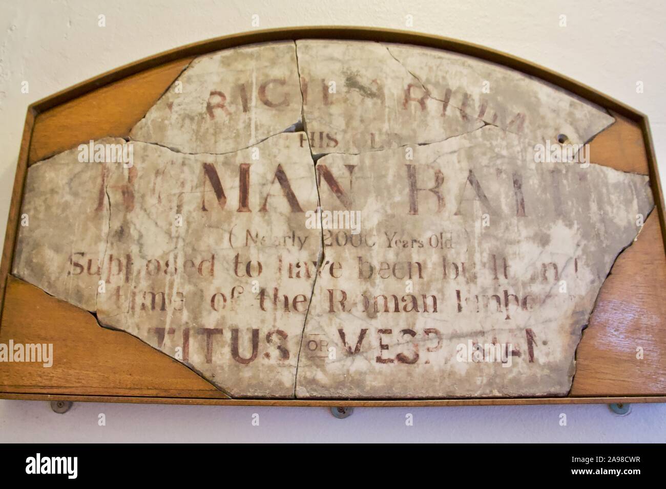 Strand Lane Roman Baths in London, actually a remaining portion of a ...