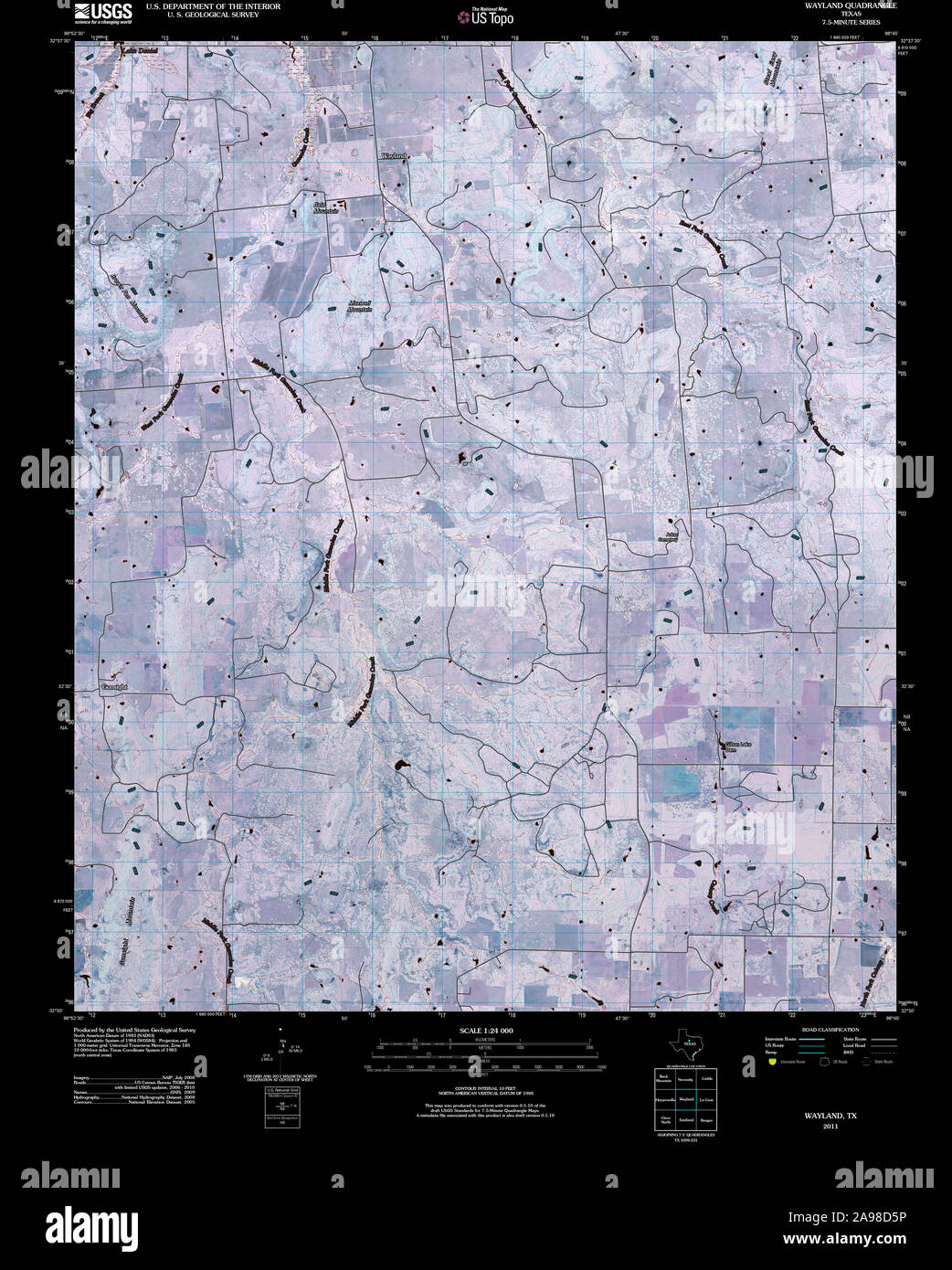 Map of wayland hi-res stock photography and images - Alamy