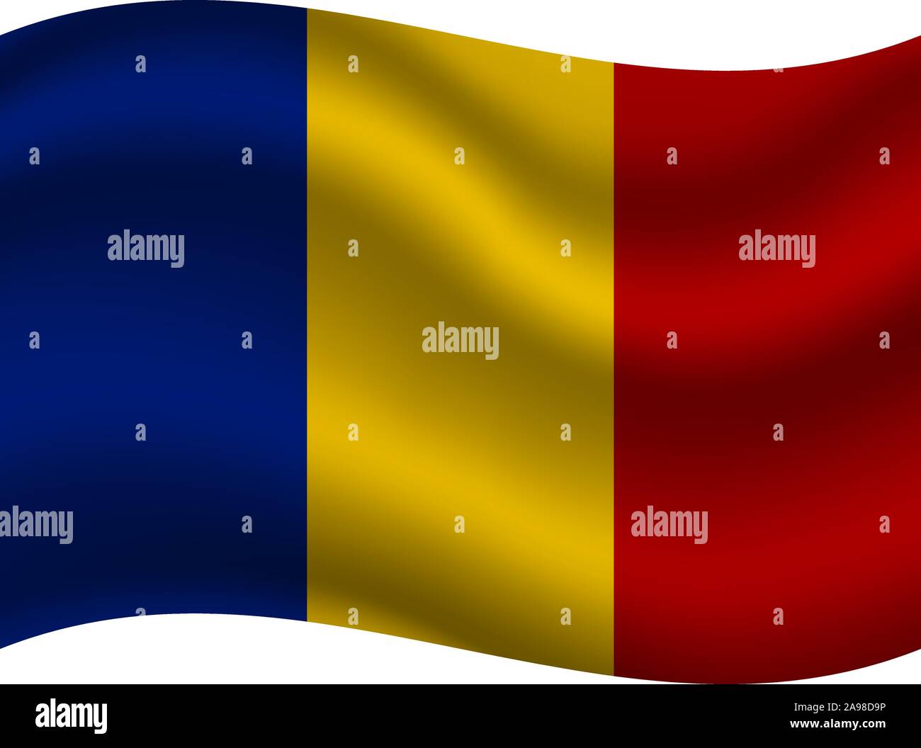 Beautiful national flag of Romania . original colors and proportion ...