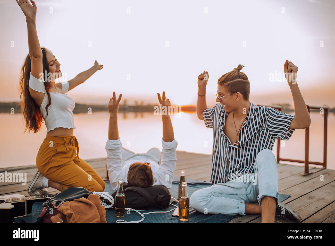 Boy And Girl Dancing Party High Resolution Stock Photography and Images ...