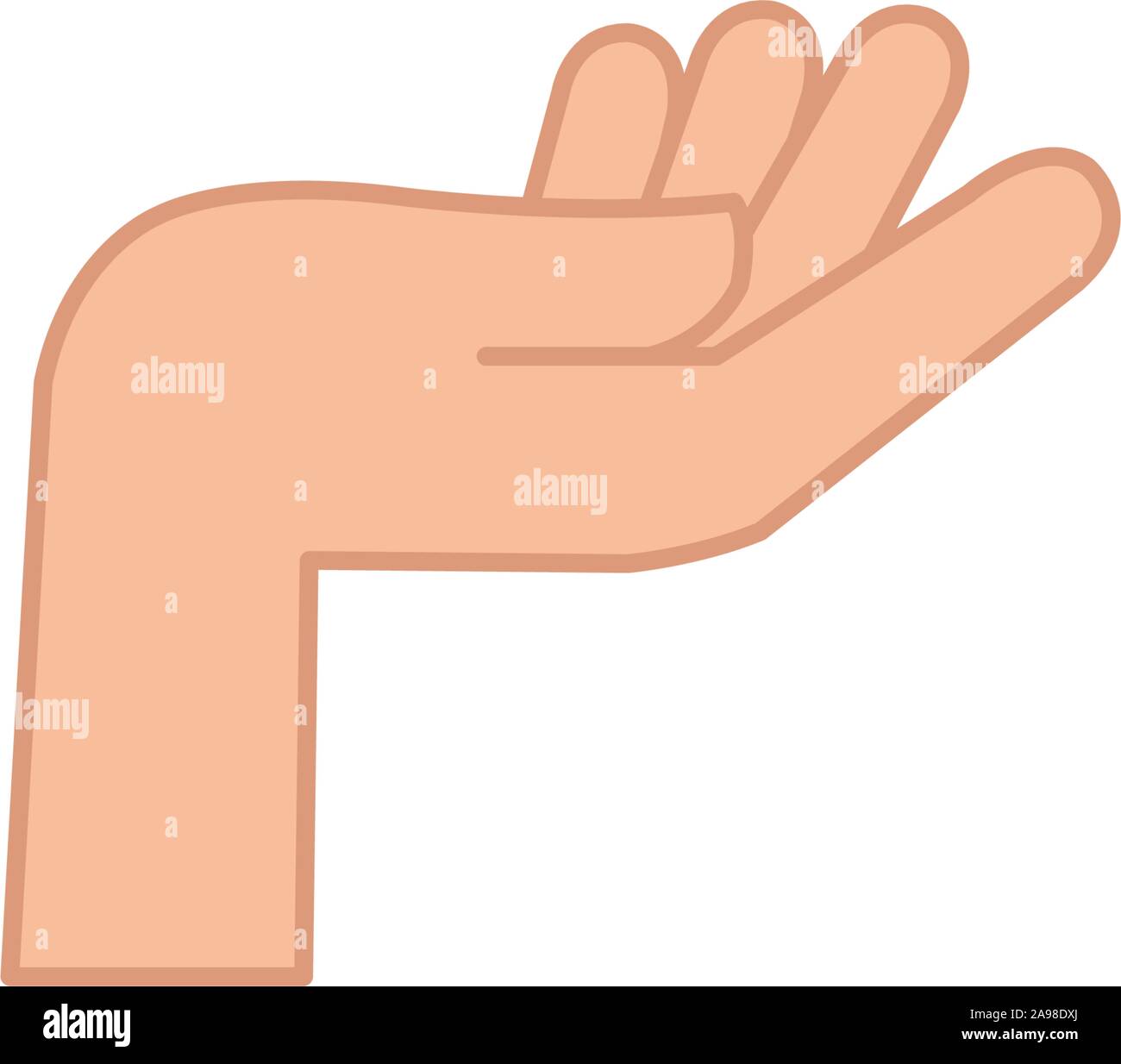 Hand signal icon design, Emoticon human finger gesture palm ...