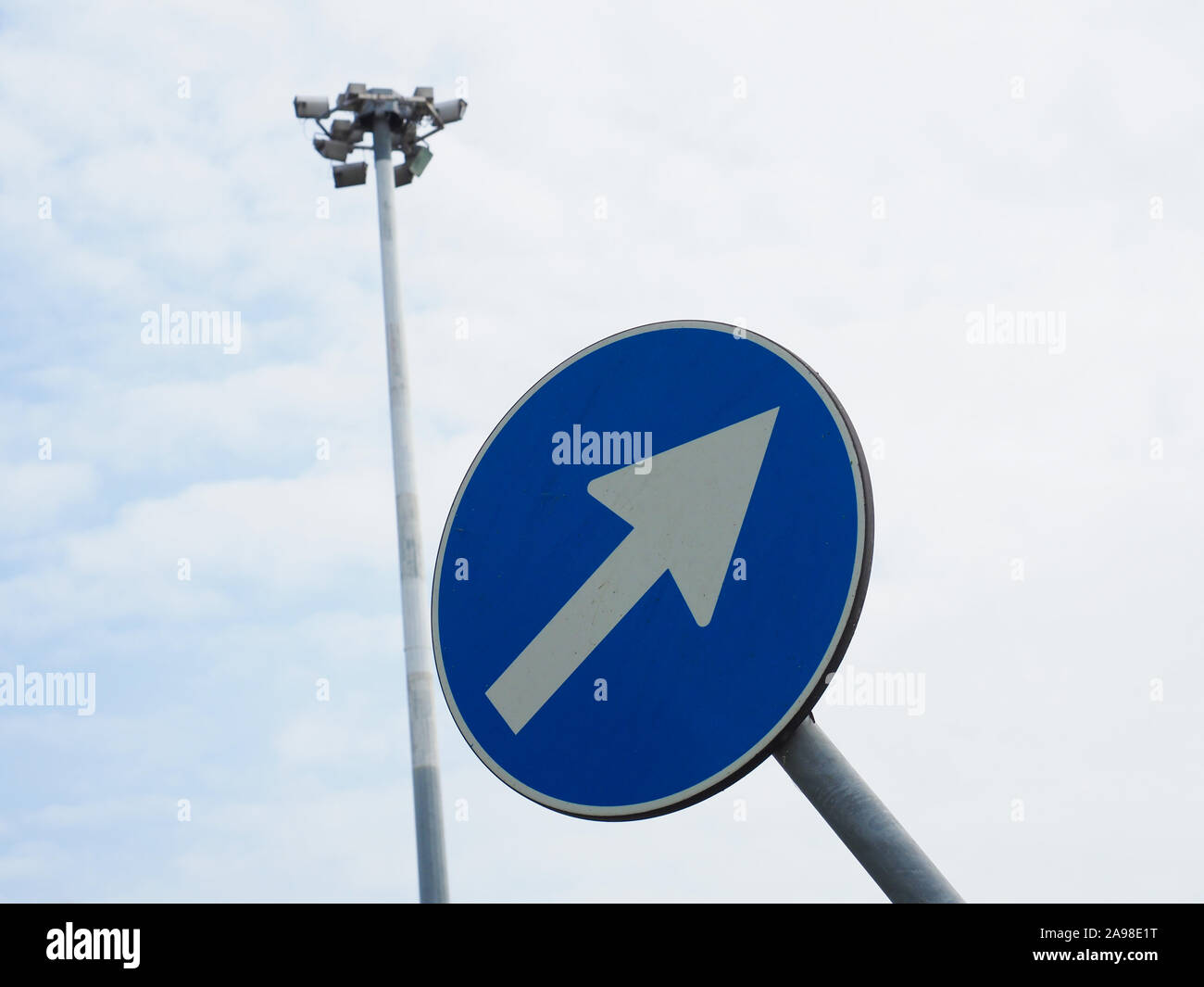 Regulatory signs, proceed in direction indicated by arrow traffic sign ...