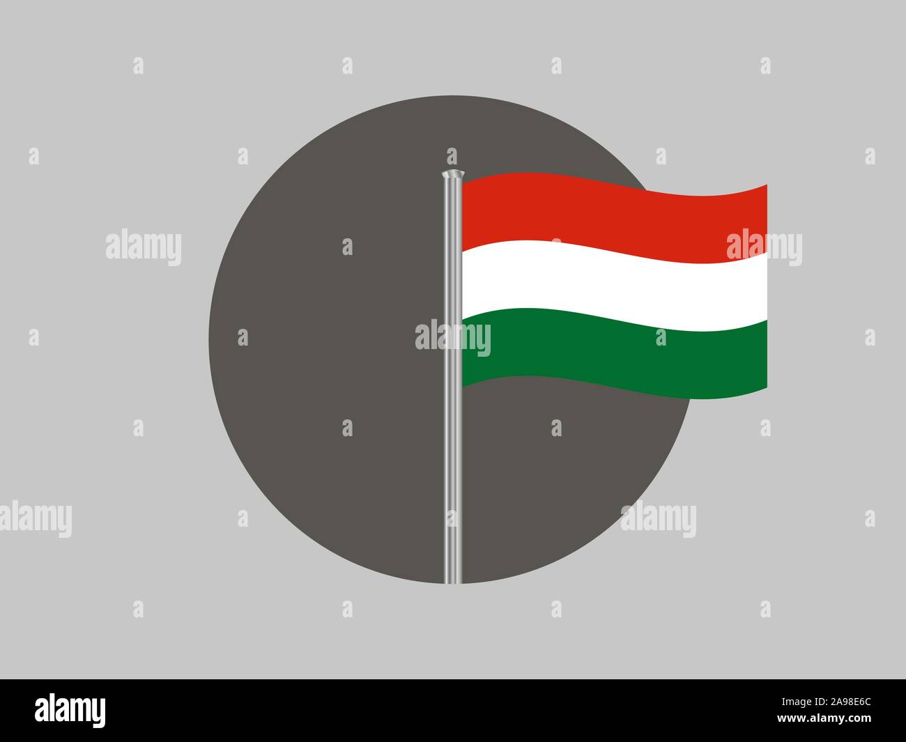 National flag of Hungary. original colors and proportion. Simply vector ...