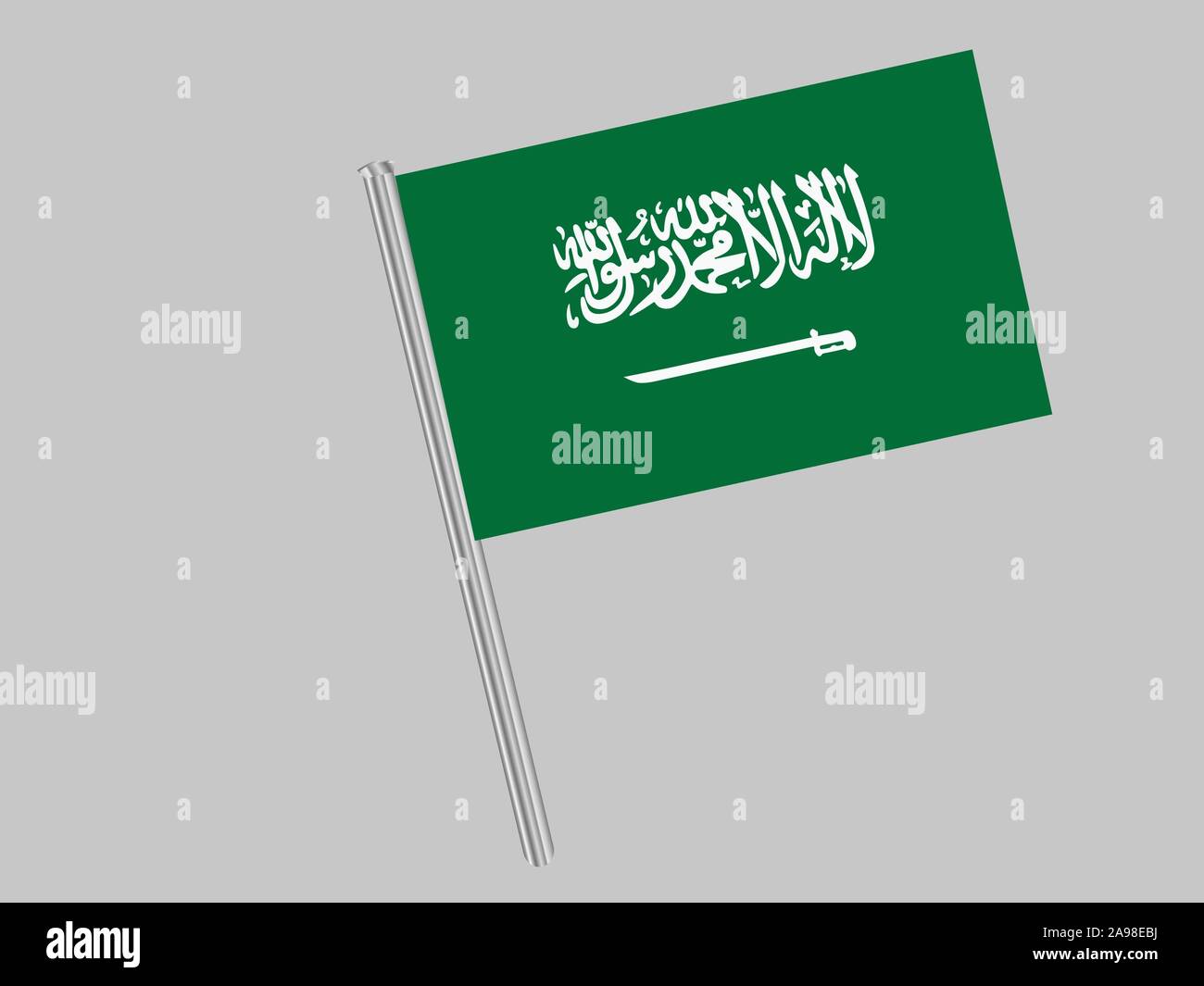 Beautiful national flag of Kingdom of Saudi Arabia. original colors and ...