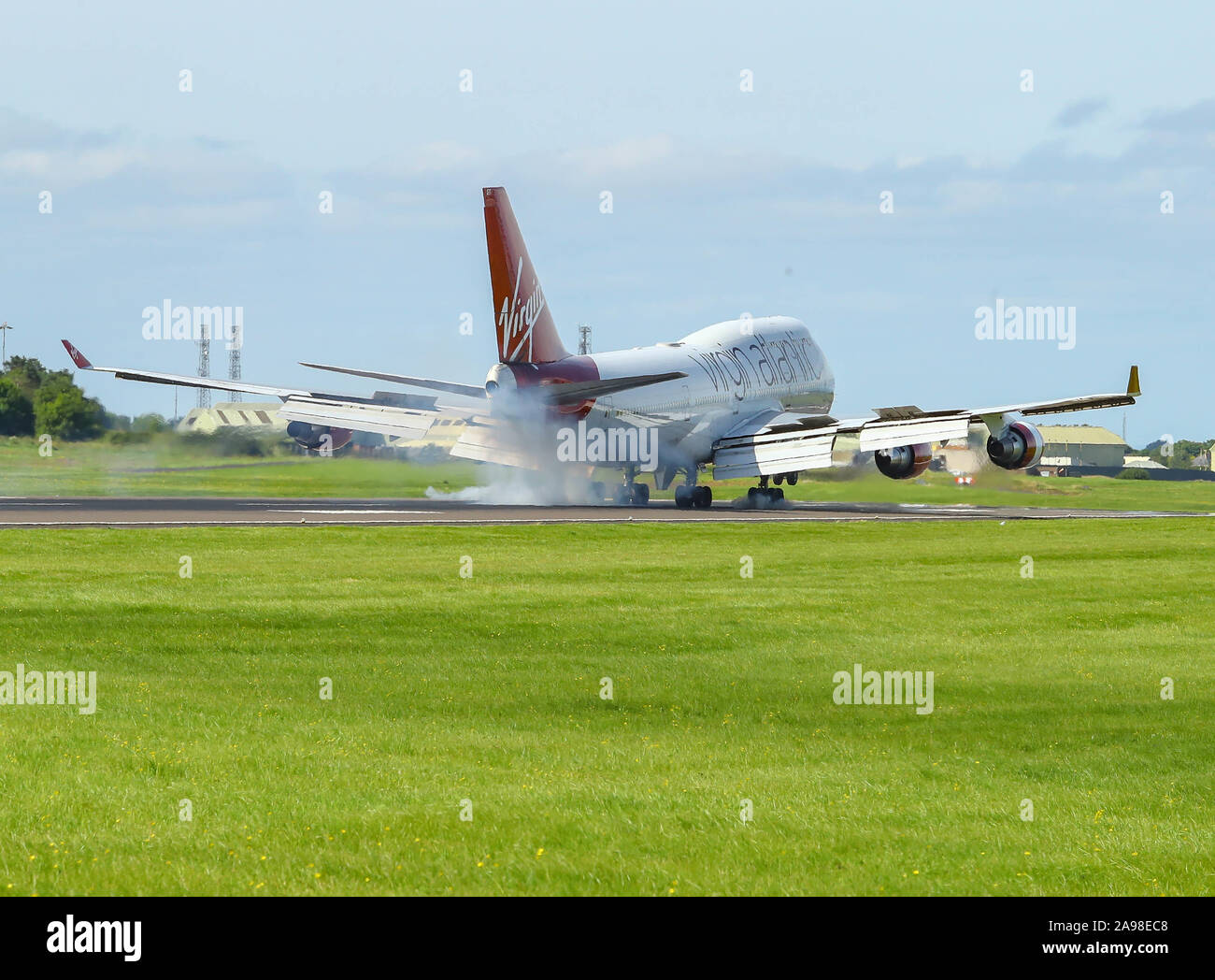 Virgin Boeing 747 Stock Photo - Alamy