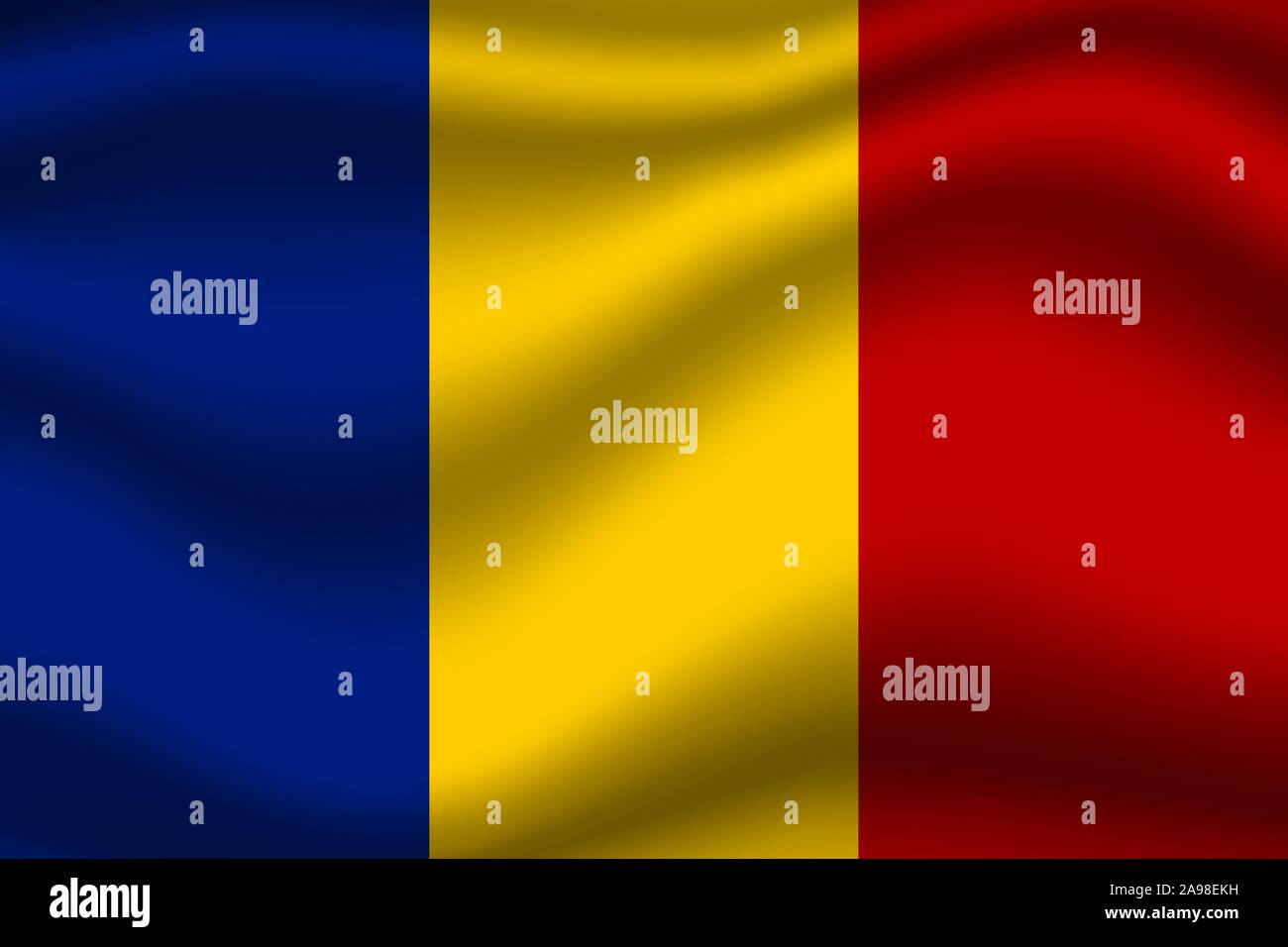 Beautiful national flag of Romania . original colors and proportion ...