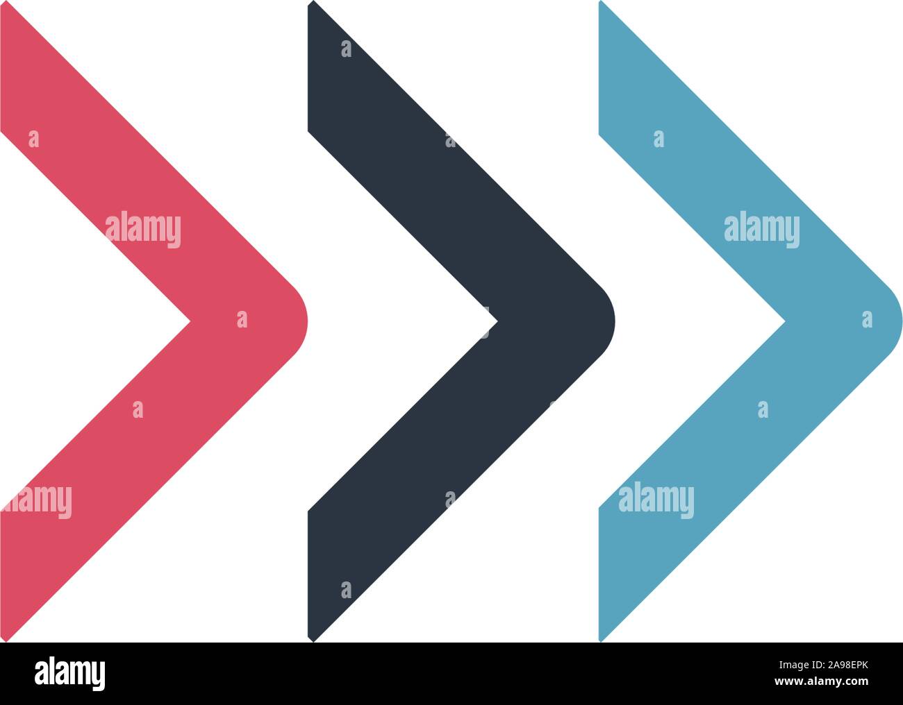 Progress tripple arrow logo. forward progress branding corporate ...