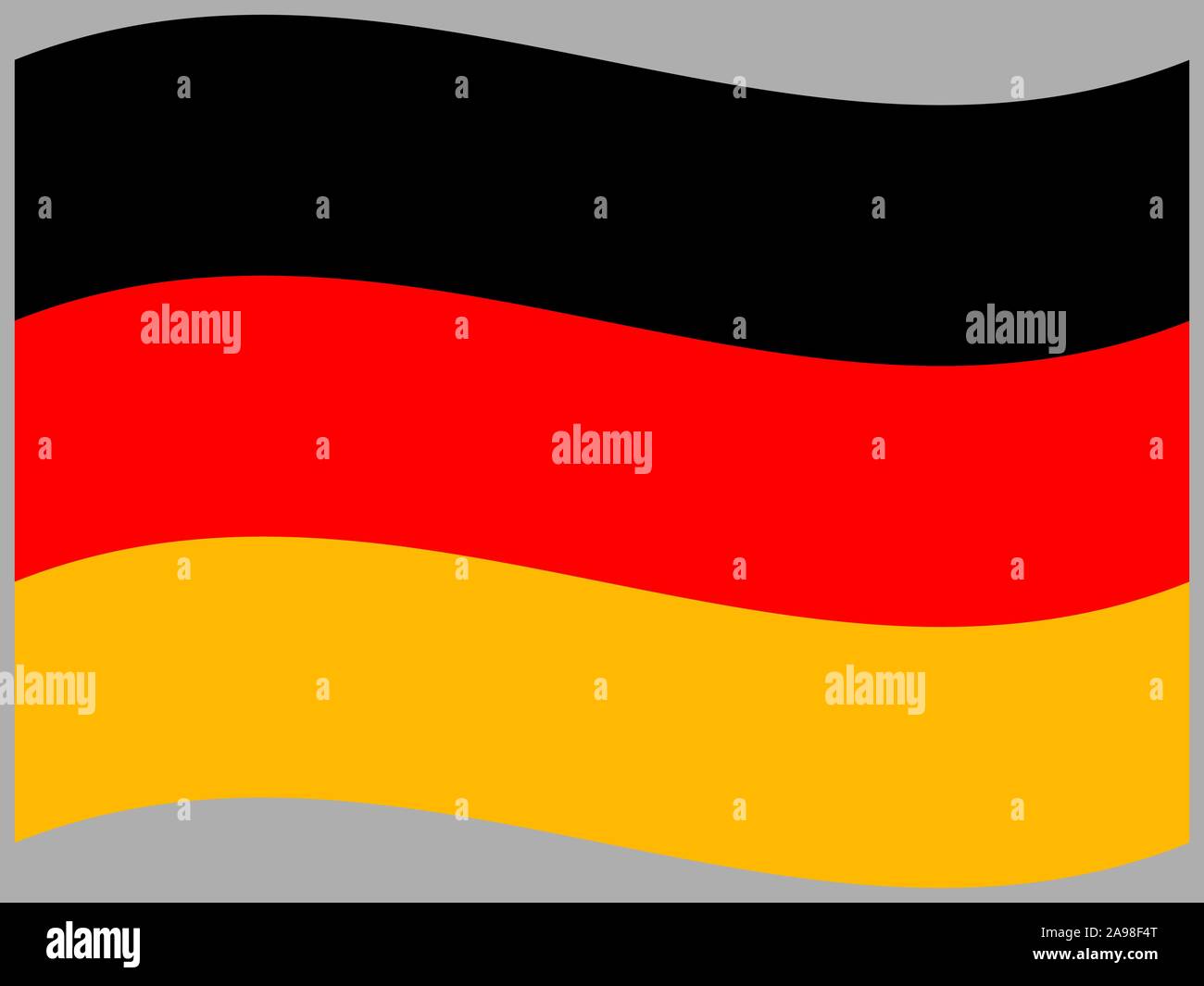 National flag of Federal Republic of Germany. original colors and ...