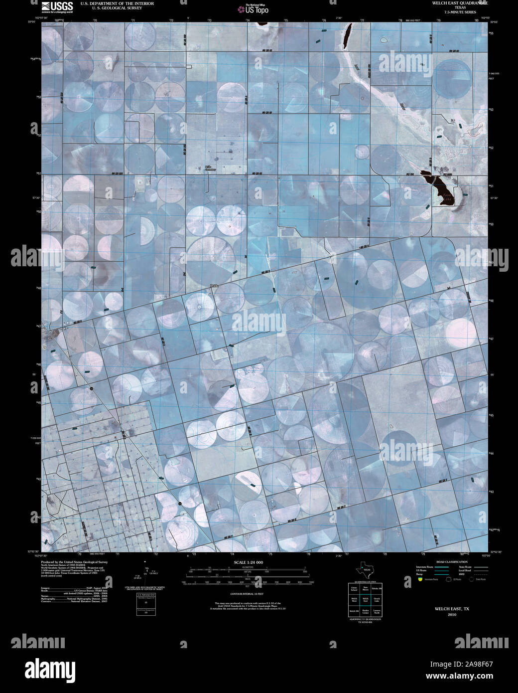 Map of welch texas hi-res stock photography and images - Alamy