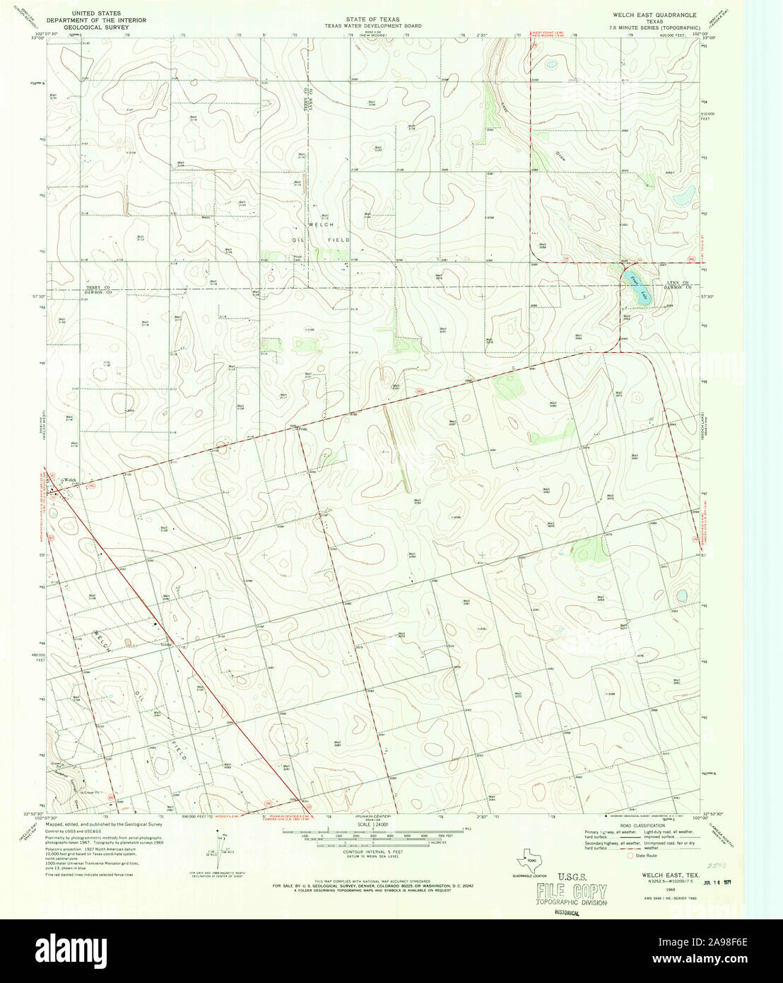 Map of welch texas hi-res stock photography and images - Alamy