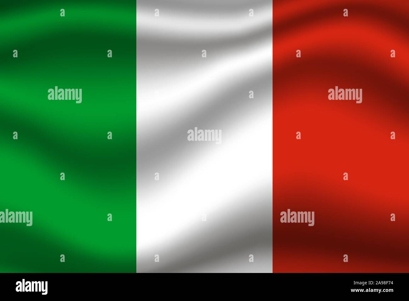 National Flag Of Italian Republic Original Colors And Proportion
