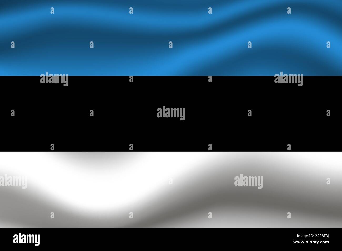 National flag of Republic of Estonia. original colors and proportion ...