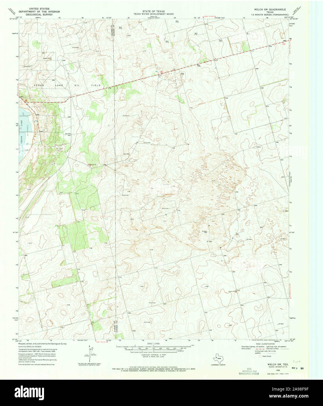 Map of welch texas hi-res stock photography and images - Alamy
