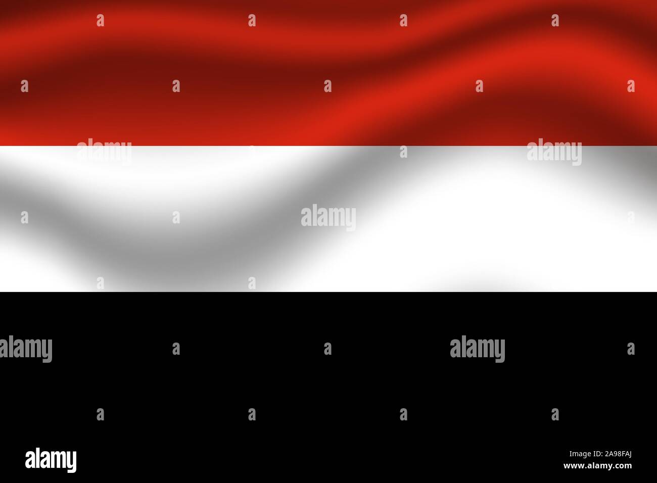 Beautiful national flag of Yemen. Simply vector illustration eps10,with ...