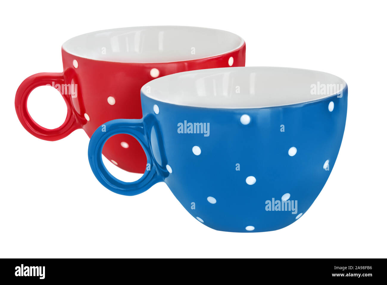 Two vintage cups Cut Out Stock Images & Pictures - Alamy