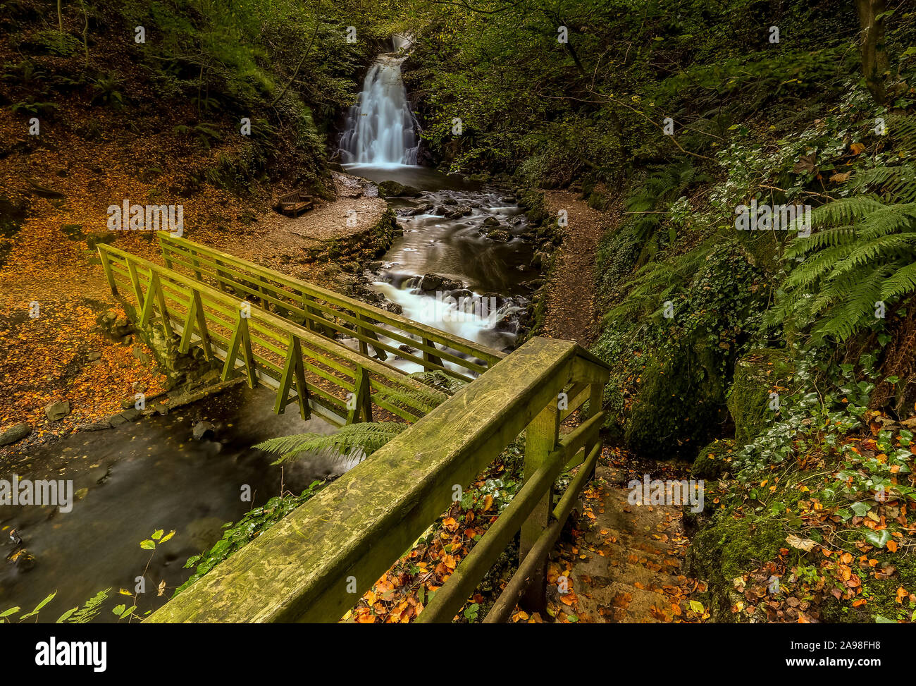 Glenoe waterfall hi-res stock photography and images - Alamy