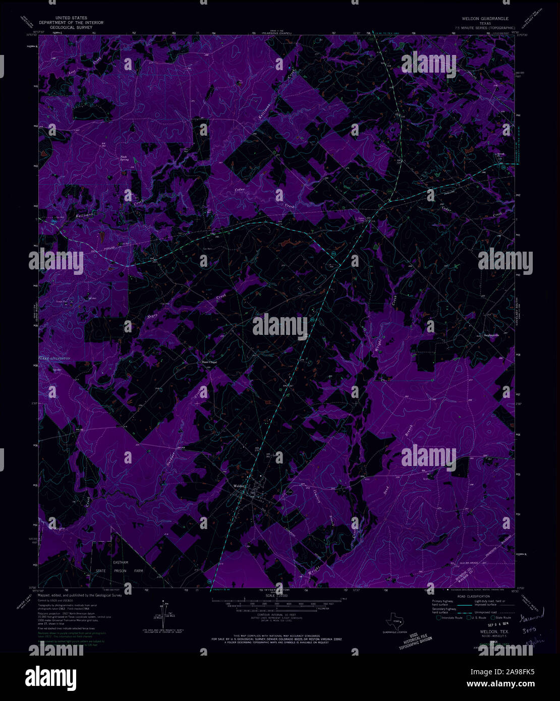 Map of weldon hi-res stock photography and images - Alamy