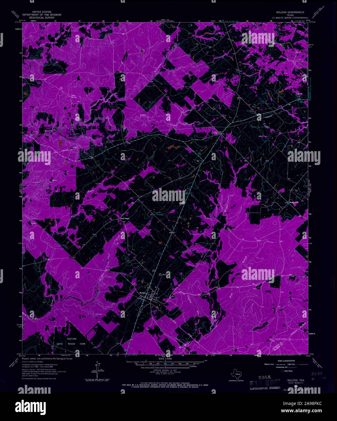 Map of weldon hi-res stock photography and images - Alamy