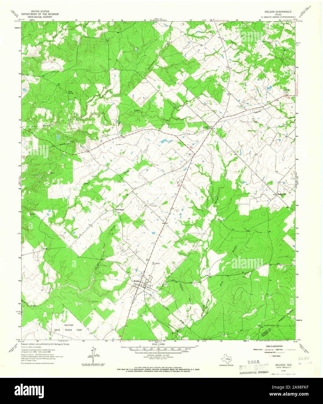 Map of weldon hi-res stock photography and images - Alamy