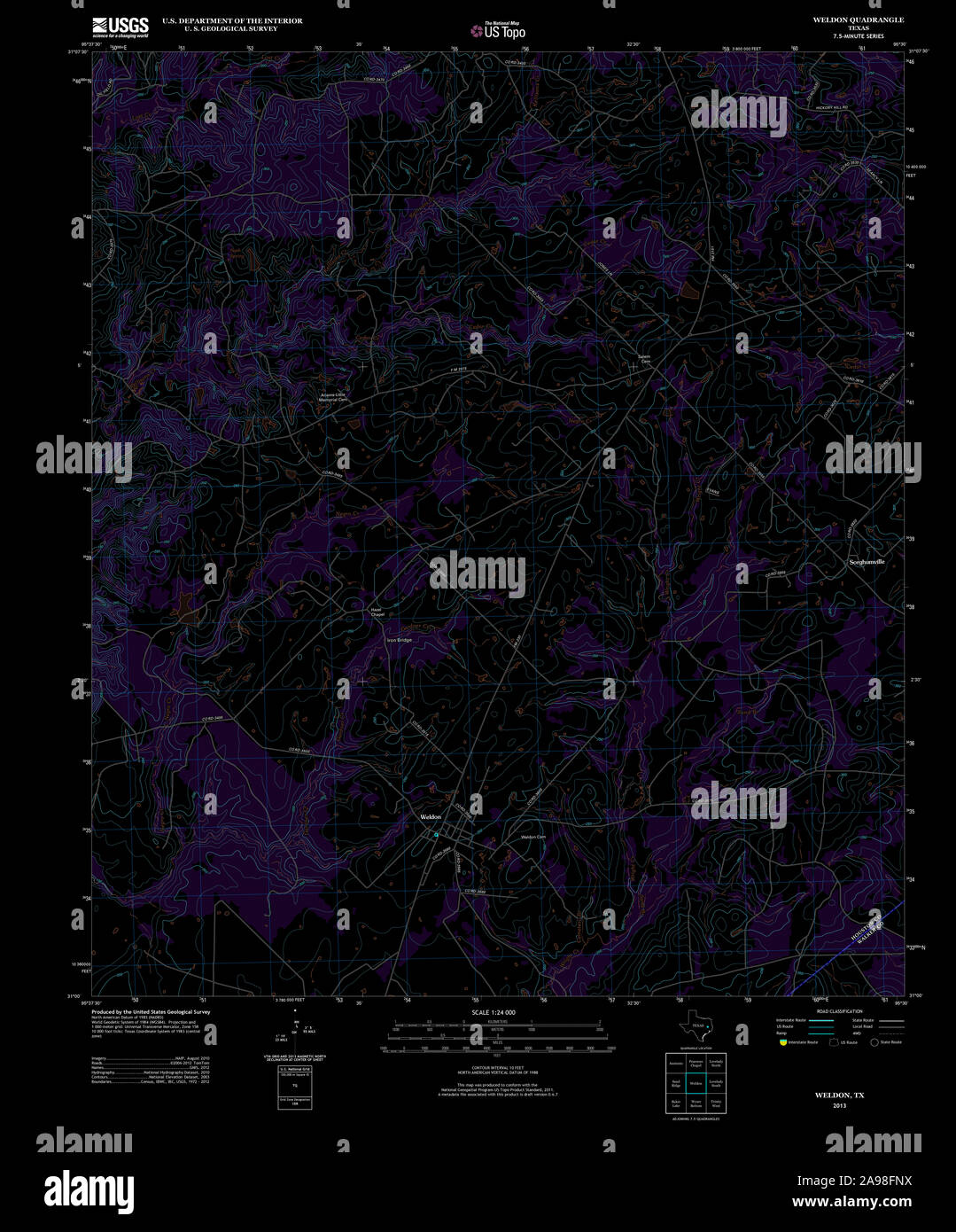 Map of weldon hi-res stock photography and images - Alamy