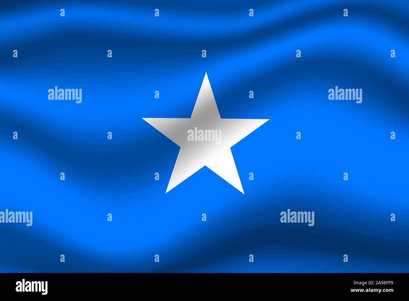 Beautiful national flag of Federal Republic of Somalia. original colors ...