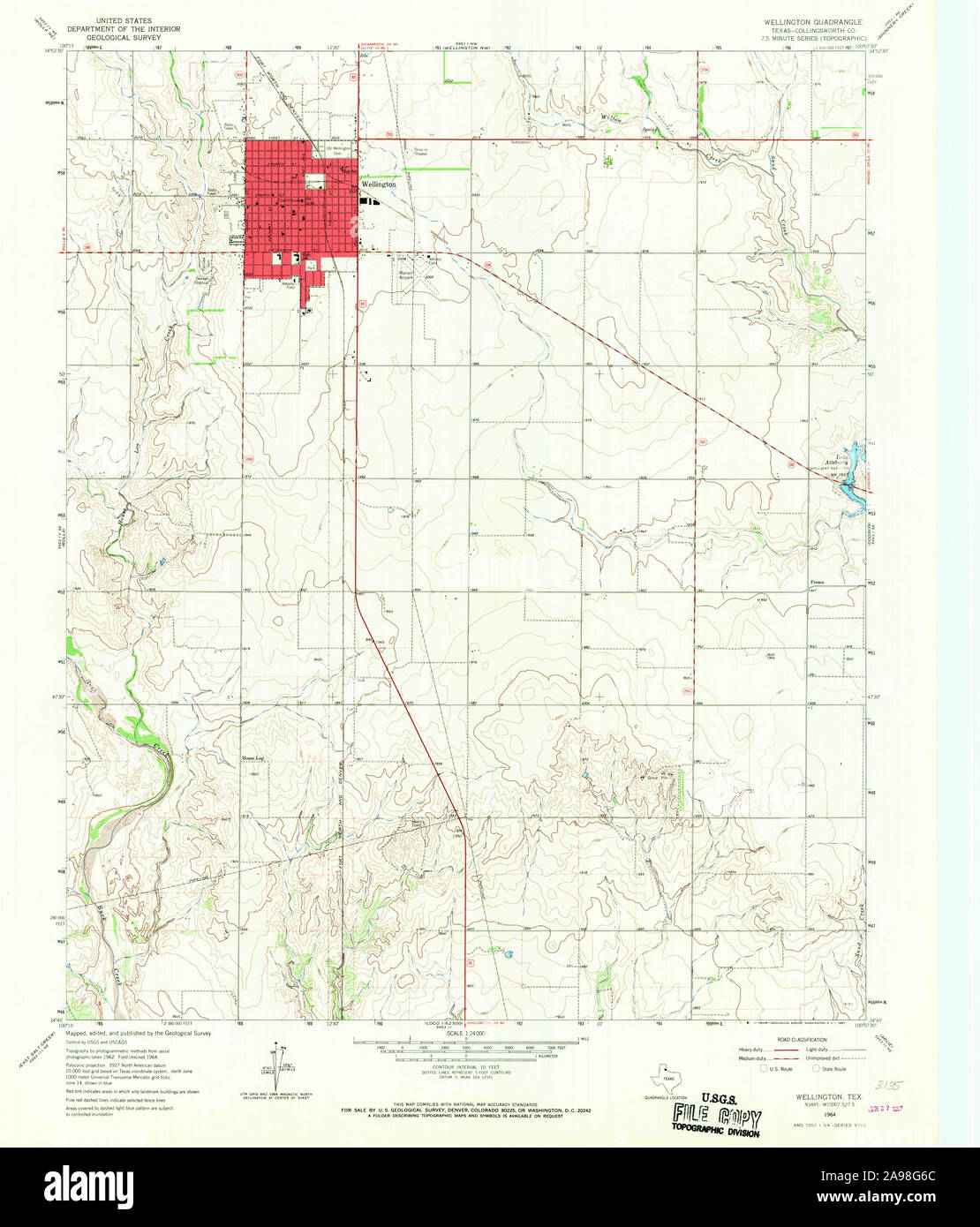 Map of wellington texas hi-res stock photography and images - Alamy
