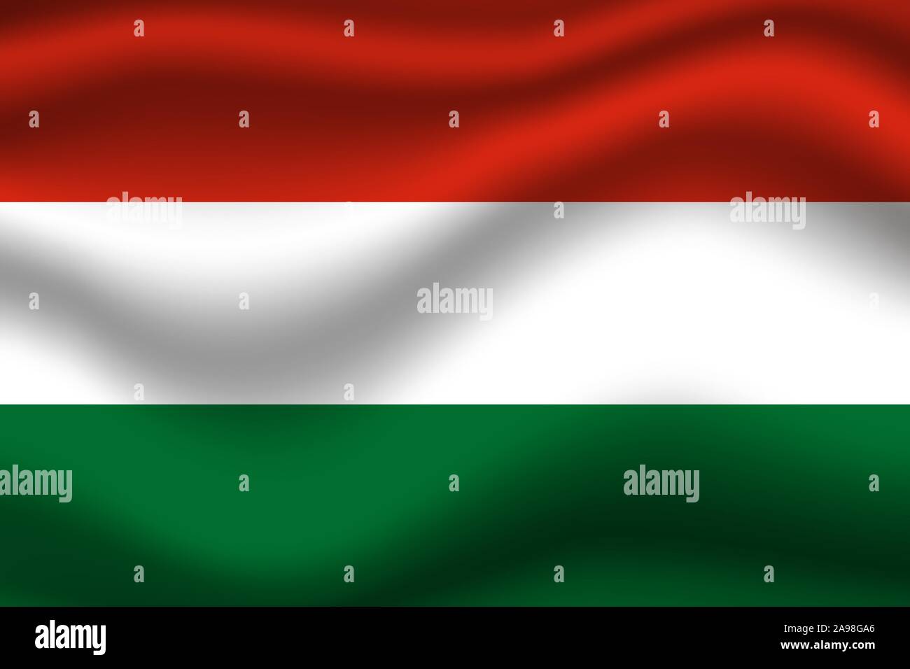 National flag of Hungary. original colors and proportion. Simply vector ...