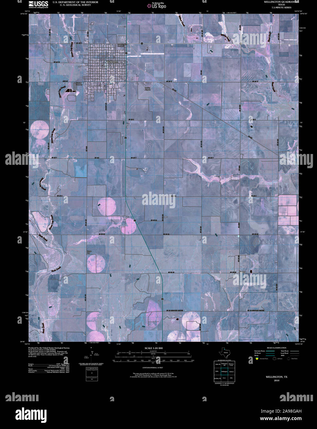 Map of wellington texas hi-res stock photography and images - Alamy