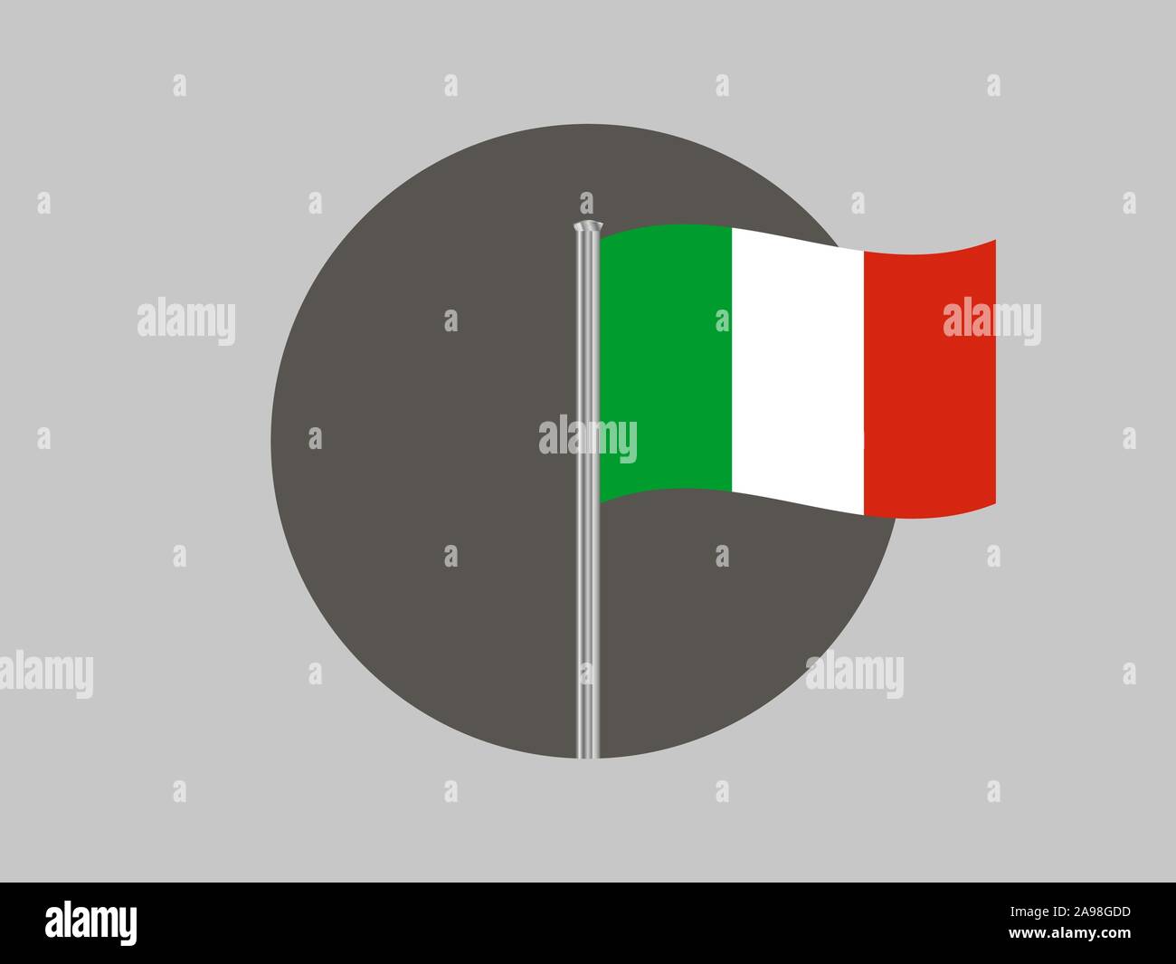 National flag of Italian Republic . original colors and proportion ...