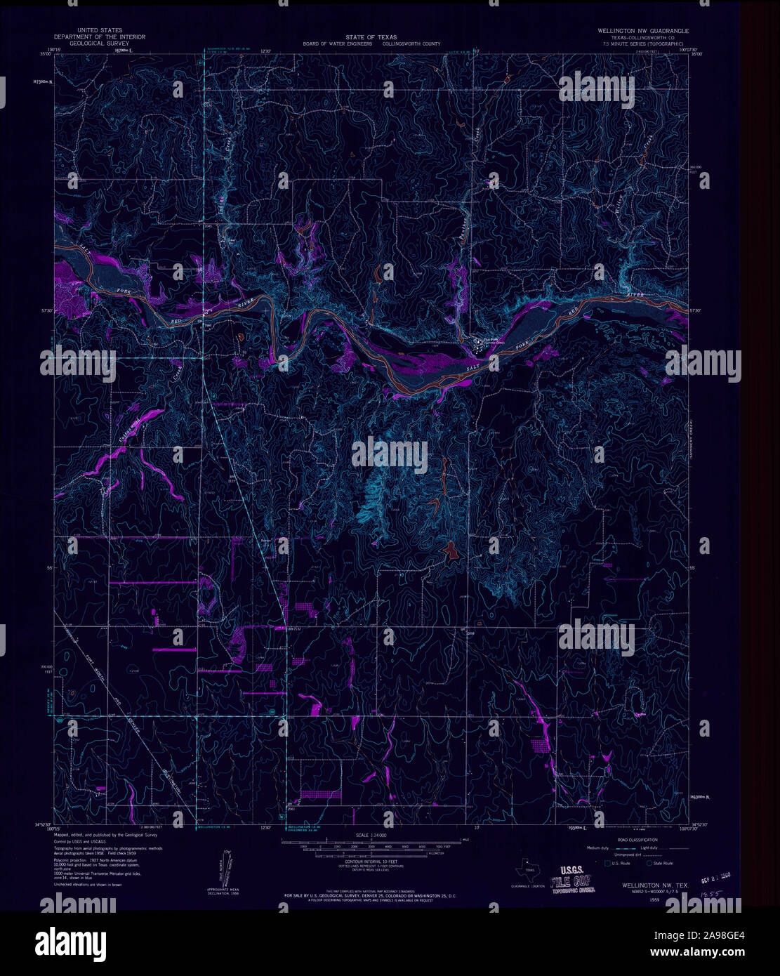 Wellington texas map hi-res stock photography and images - Alamy