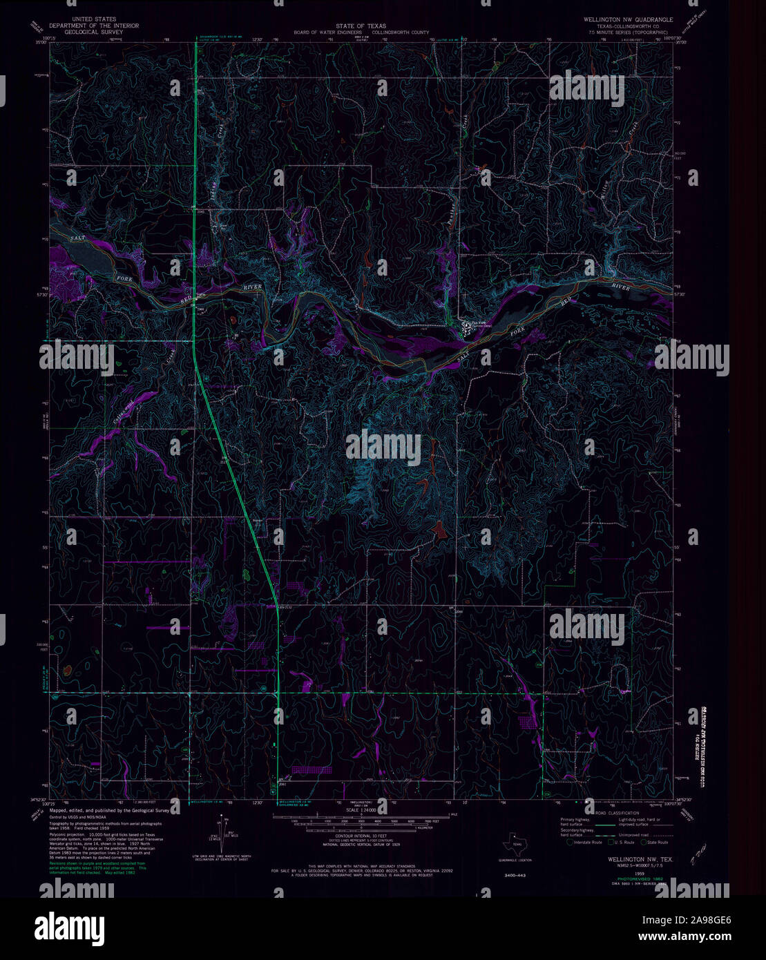 Wellington texas map hi-res stock photography and images - Alamy