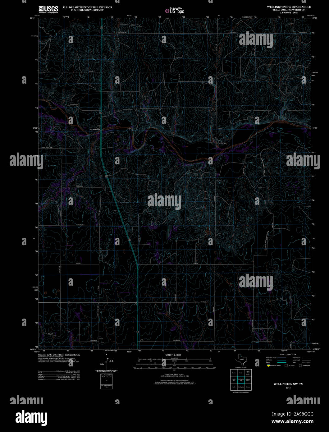 Wellington texas map hi-res stock photography and images - Alamy