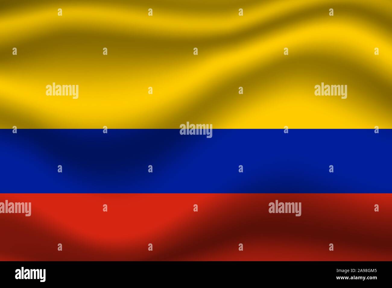 National flag of Republic of Colombia. original colors and proportion ...