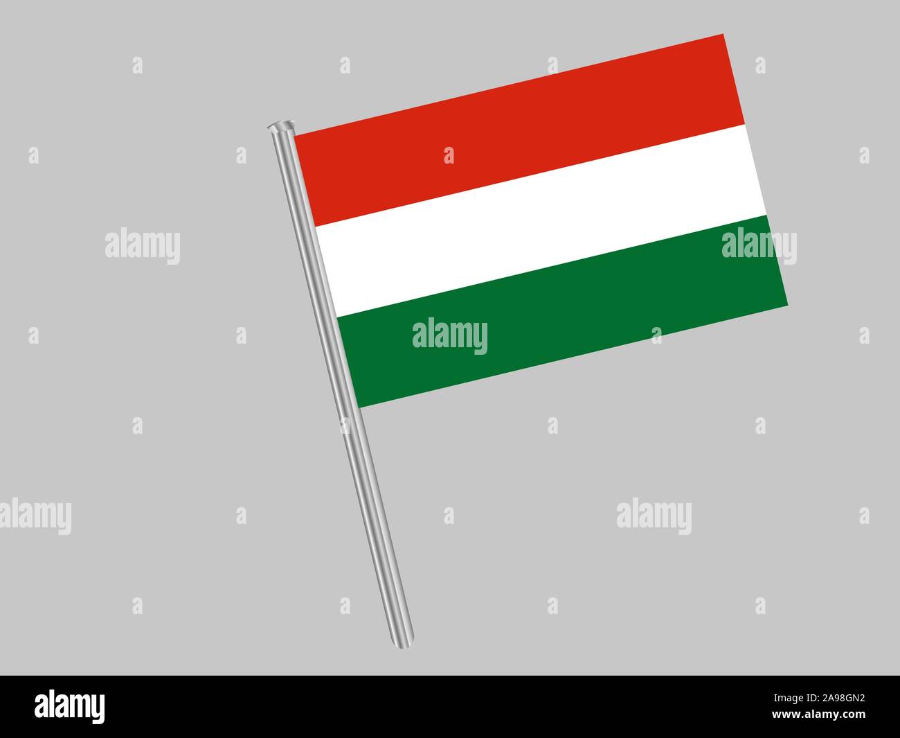 National flag of Hungary. original colors and proportion. Simply vector ...