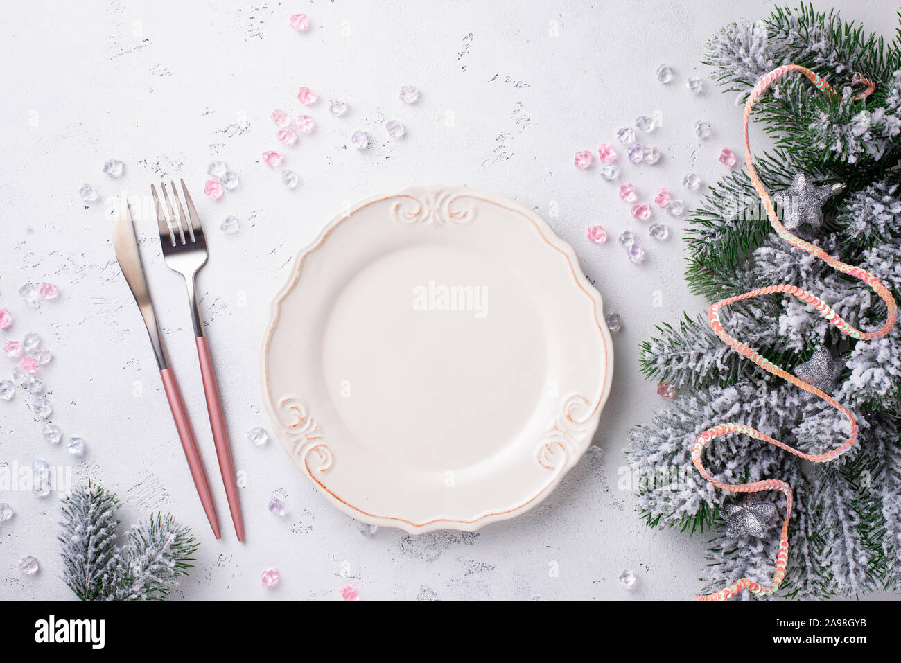 Christmas dinner menu background hi-res stock photography and images ...