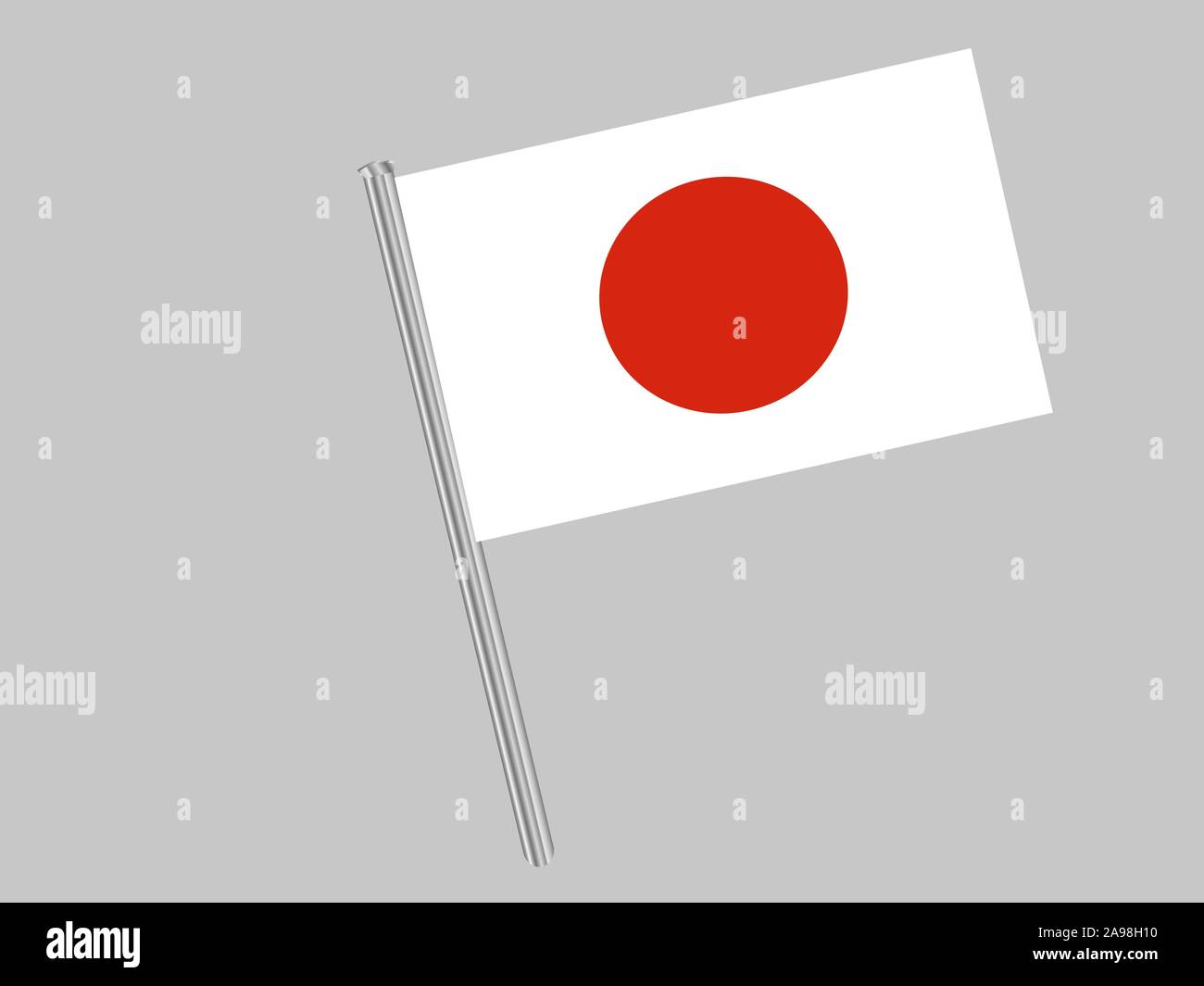 National flag of Japan . original colors and proportion. Simply vector ...