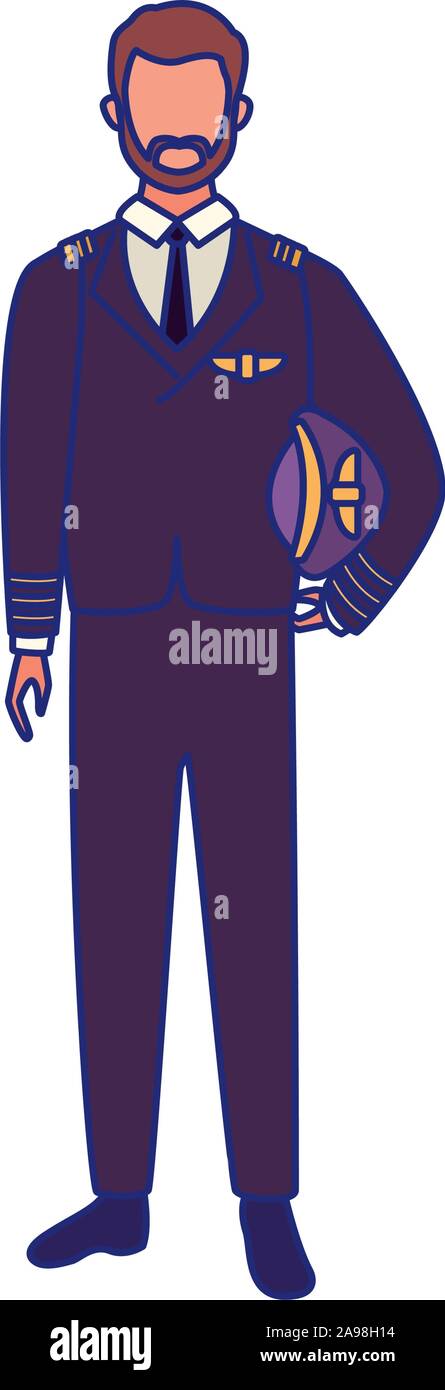 plane pilot icon, flat design Stock Vector Image & Art - Alamy