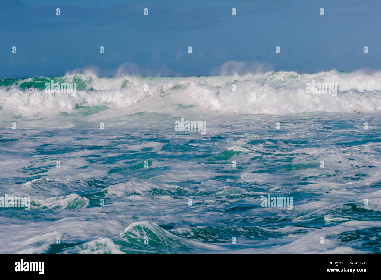 raging ocean waves and white foams in Atlantic Stock Photo - Alamy