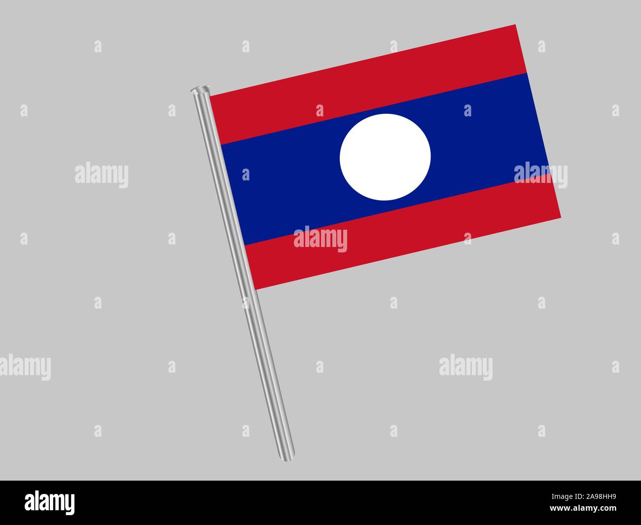 National Color Of Laos _ Flag of Laos image and meaning Laos flag – URKYI