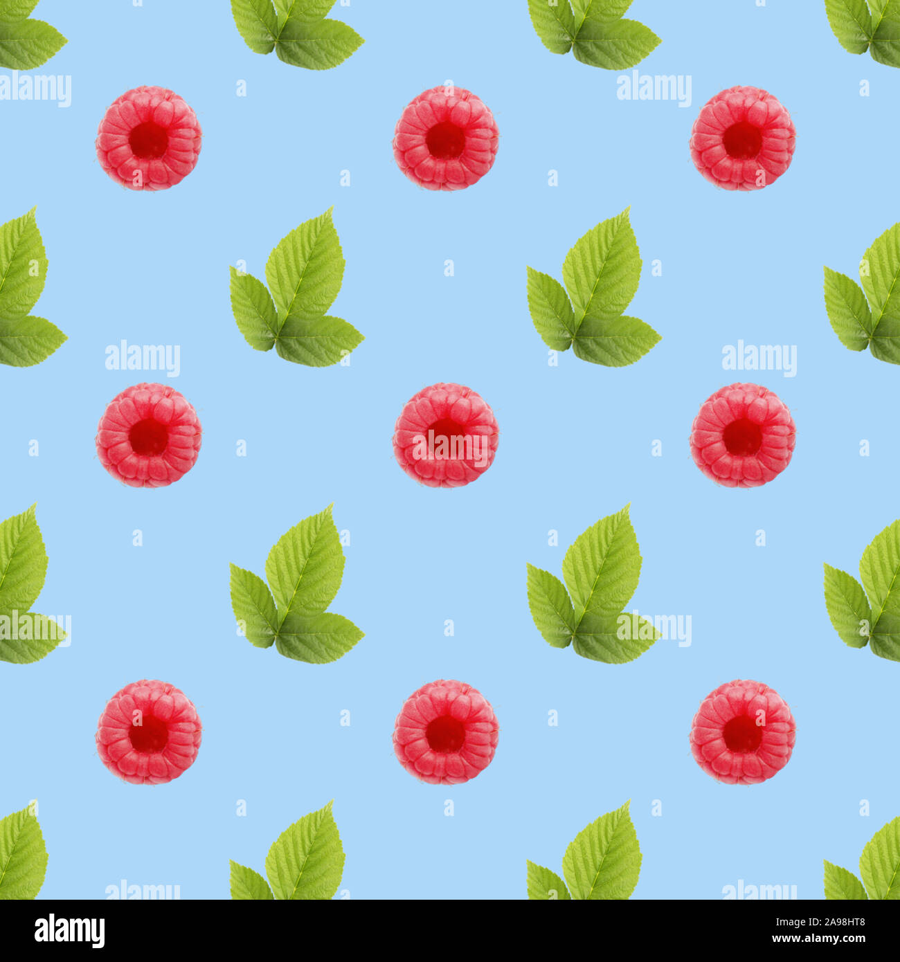 Pattern of fresh ripe fruit isolated on soft blue color texture Stock ...