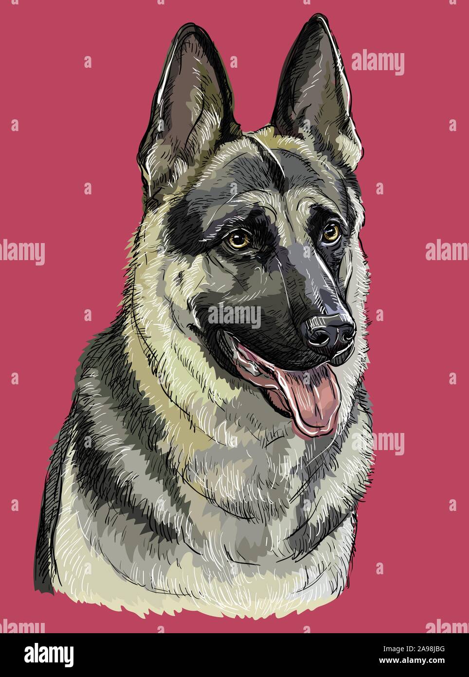 German Shepherd Drawing German Shepherd Outline Images – Browse