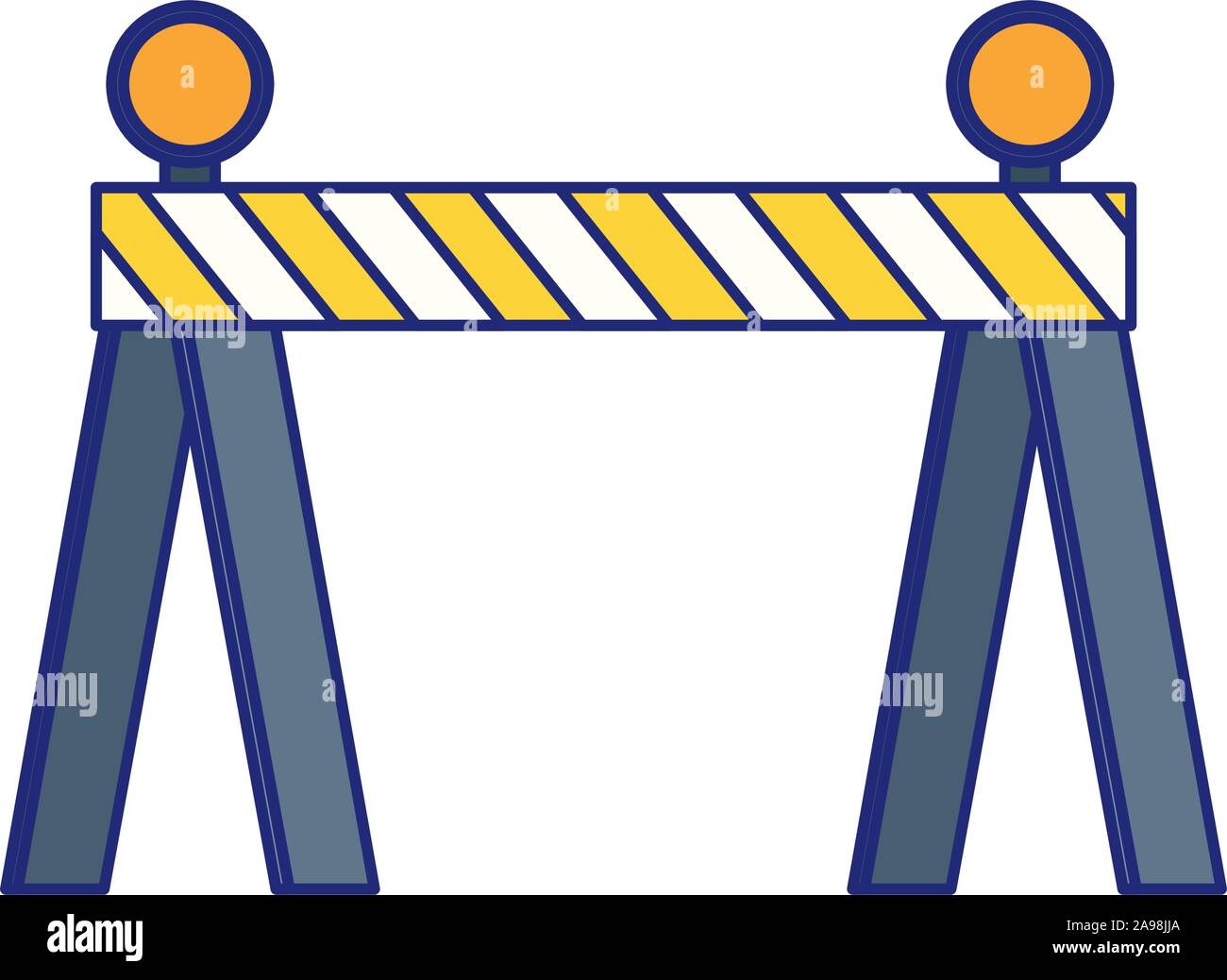 safety barrier icon, flat design Stock Vector Image & Art - Alamy