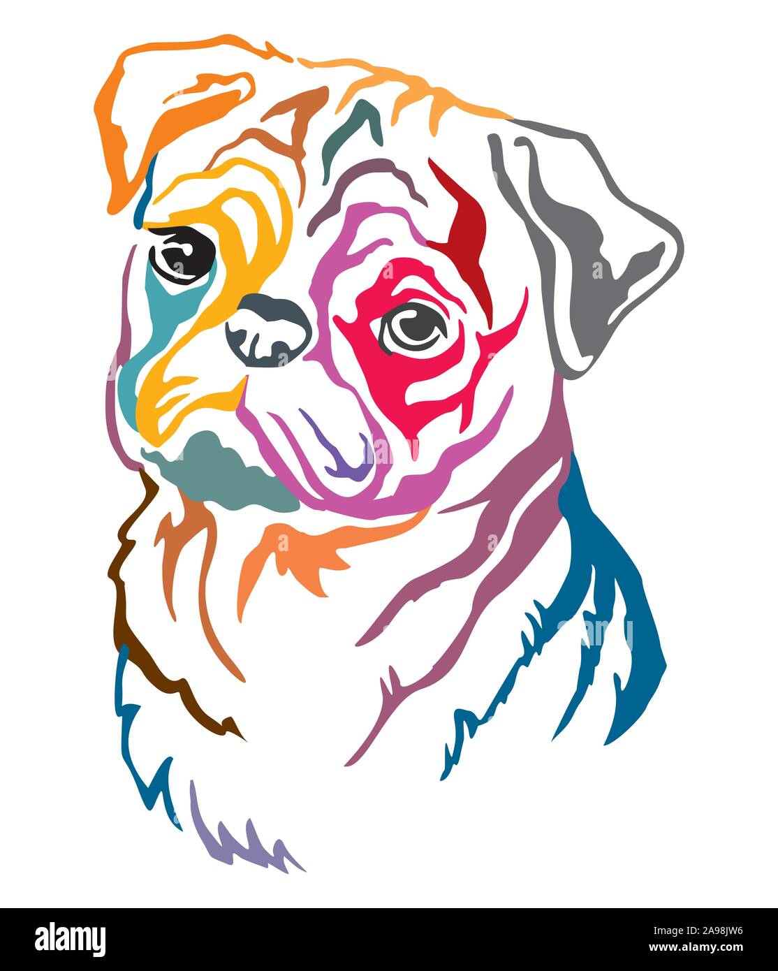 pug outline