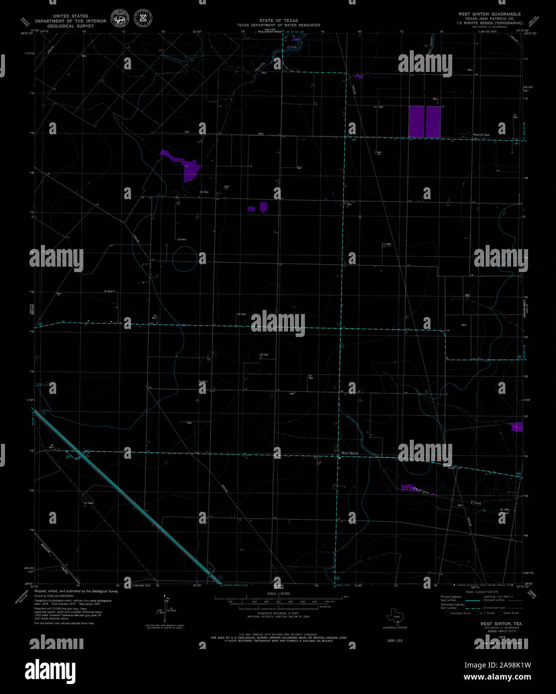 Map of sinton hi-res stock photography and images - Alamy