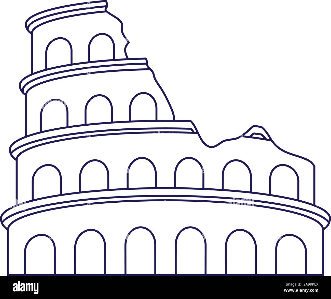 World famous roman building Cut Out Stock Images & Pictures - Alamy