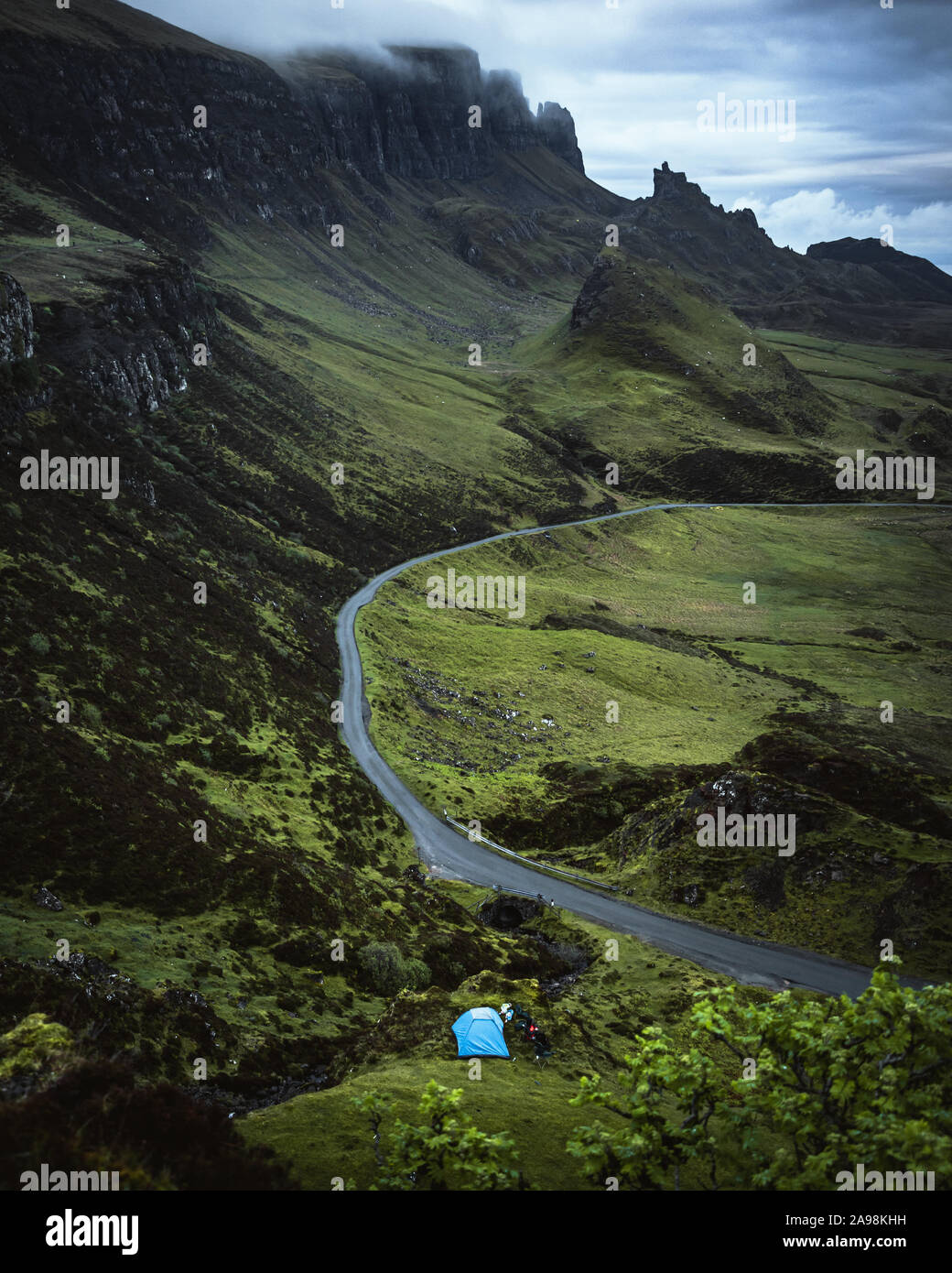 Worlds best camping spot Stock Photo - Alamy