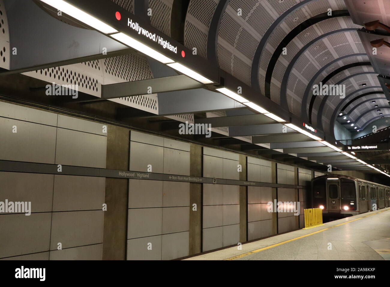 Hollywood, California - Hollywood/Highland Metro Rail Station with ...