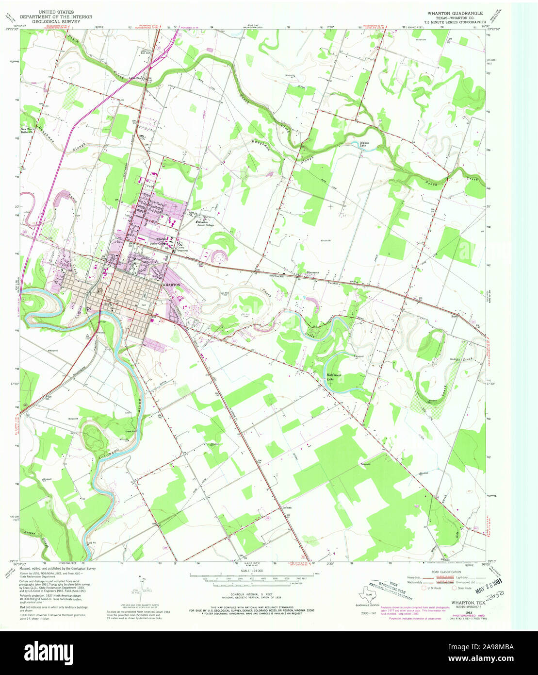 Wharton texas map hi-res stock photography and images - Alamy