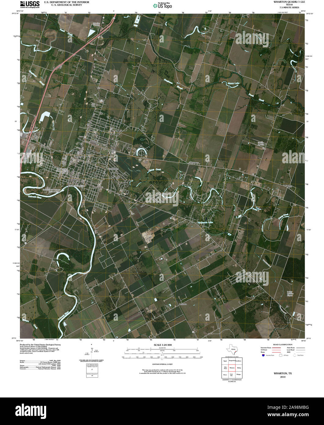 Wharton map hi-res stock photography and images - Alamy