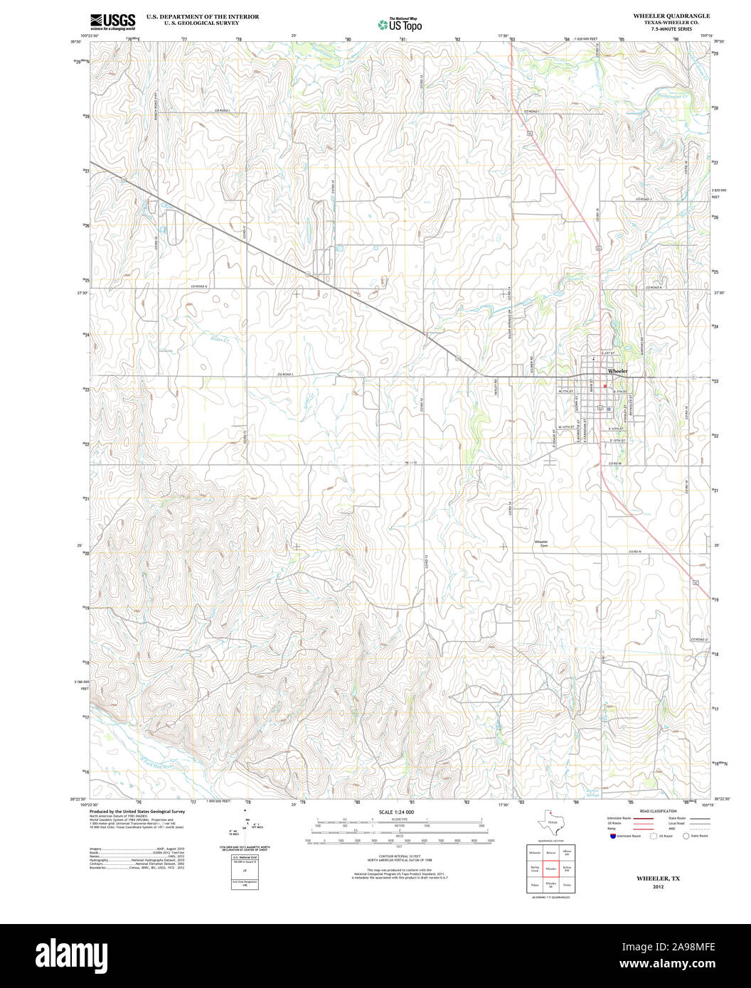 Wheeler texas map hi-res stock photography and images - Alamy